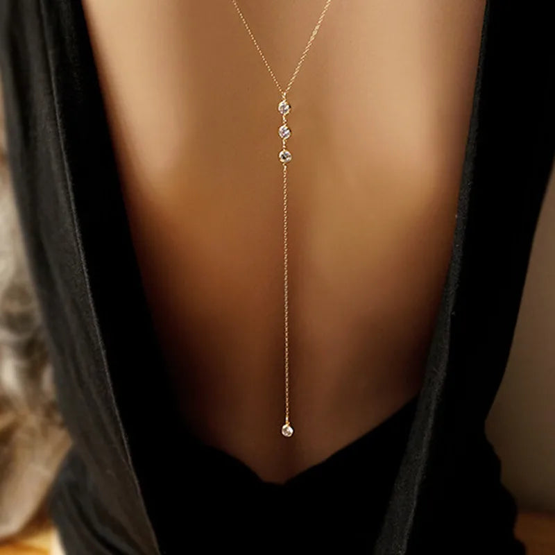 Island Dream Cross-Front Body Chain - Sunset And Swim